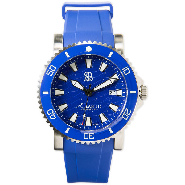 Atlantis Sport Men's Blue Dive Watch - Smith & Bradley Watches